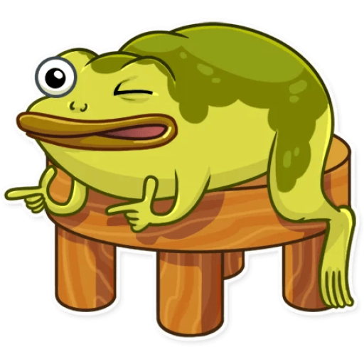 Sticker Maker - George the funny frog