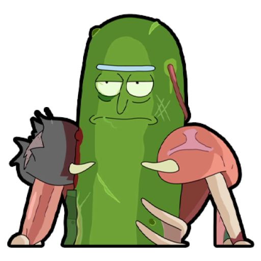 Sticker Maker - Pickle Rick (Rick and Morty)